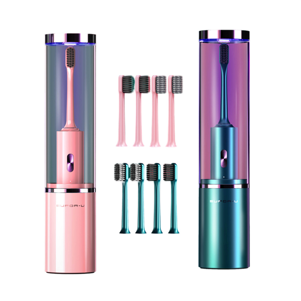 Waterproof IPX7 DuPont Brush Heads Smart Electric Toothbrush With UV ...